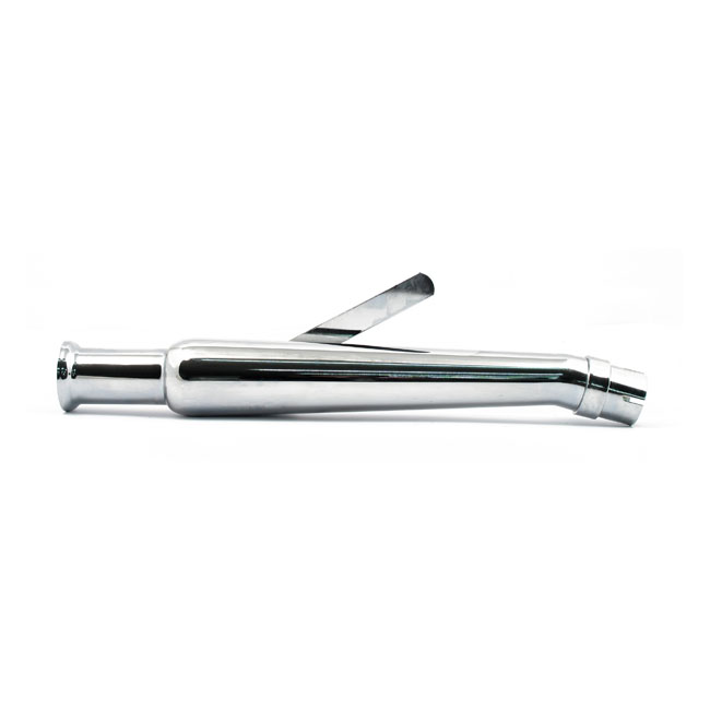 501007 - Trumpet universal upswept left muffler 20-1/2" long chrome ...
