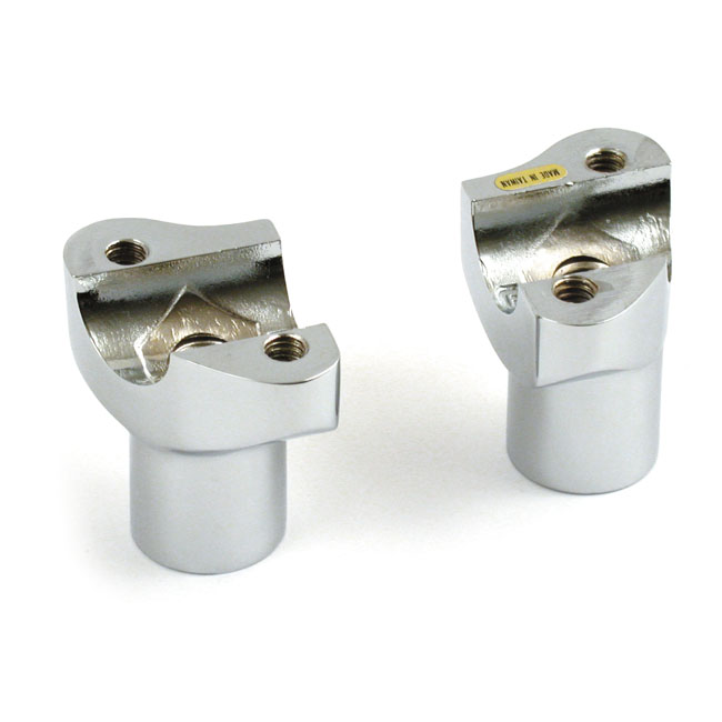 512066 - OEM type style risers, threaded. 2" rise. Chrome - www ...