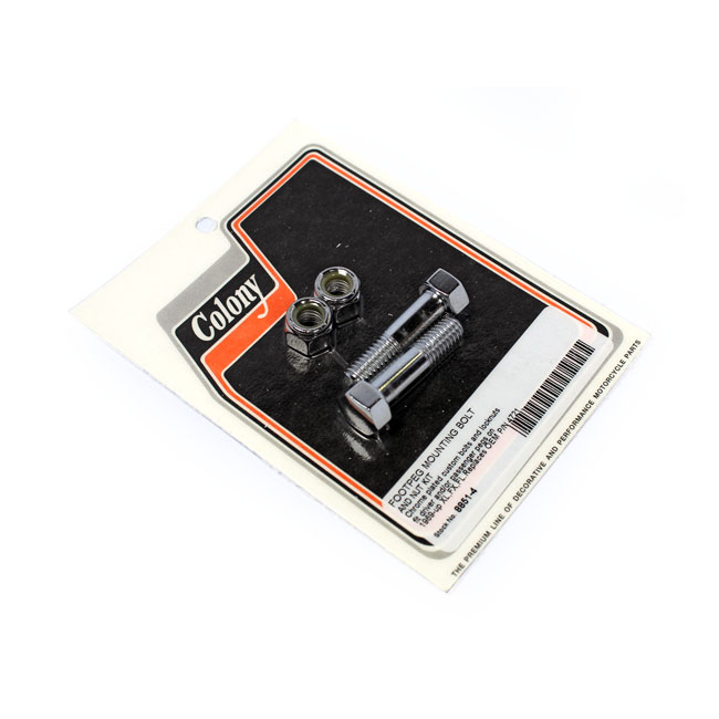 513440 - Colony, foot peg mount kit. Chrome - www.motorcyclestorehouse.com