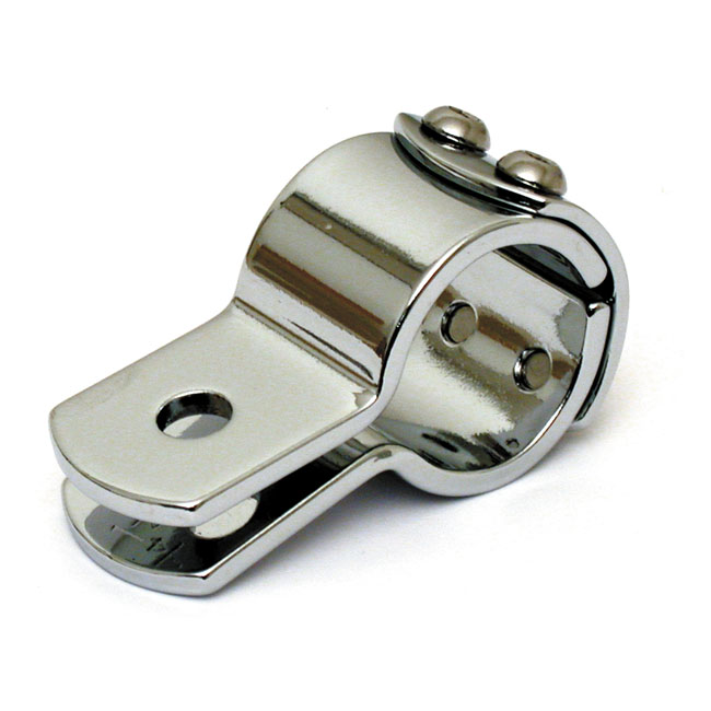3-piece clamp 1-1/2". Chrome steel - Downtown American Motorcycles