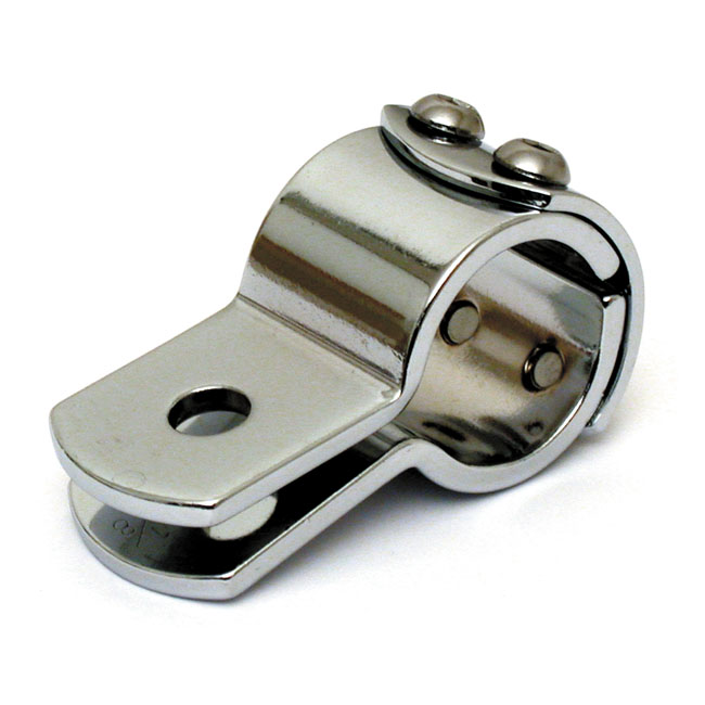 515230 - 3-piece clamp 1-1/8". Chrome steel - www.motorcyclestorehouse.com