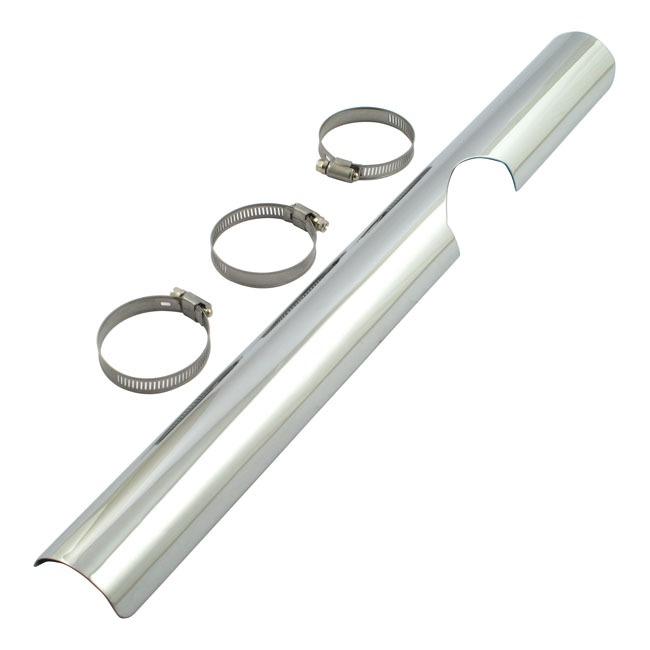 516319 - FLT header heat shield, lower right. Chrome - www ...