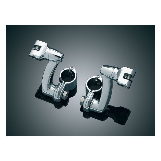 541177 - Kuryakyn, Extended footpeg offset mount kit. Chrome - www ...