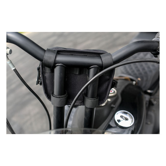 577969 - Burly Voyager handlebar bag, black Cordura - www ...
