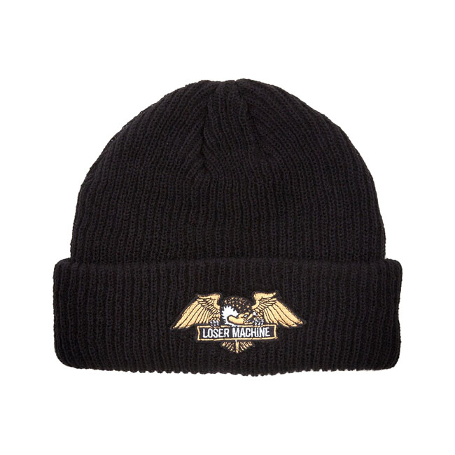 585963 - Loser Machine Frank beanie, black - www.motorcyclestorehouse.com