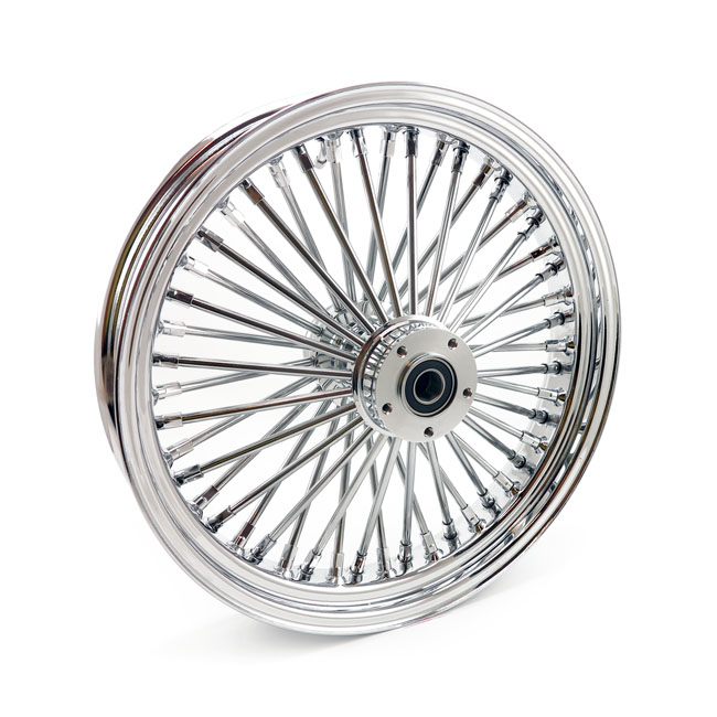 597898 - MCS Radial 48 fat spoke front wheel 3.50 x 18 DF chrome - www ...