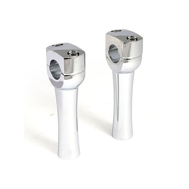 900853 - Dighton 5" domed risers. Chrome - www.motorcyclestorehouse.com