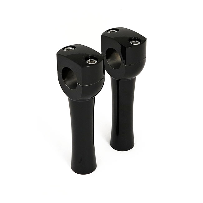 904378 - Dighton 5" domed risers. Black - www.motorcyclestorehouse.com