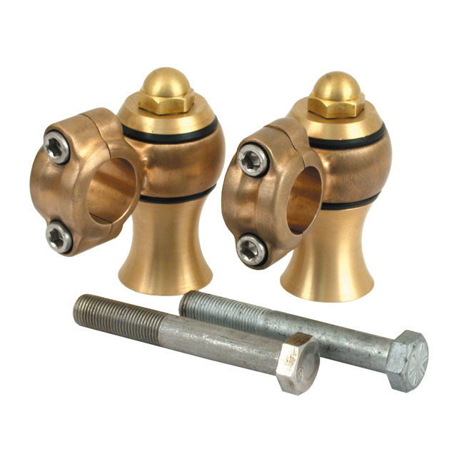 905781 - DBBP, radical retro brass risers - www.motorcyclestorehouse.com