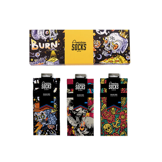 912823 - American Socks Burn gift box - www.motorcyclestorehouse.com