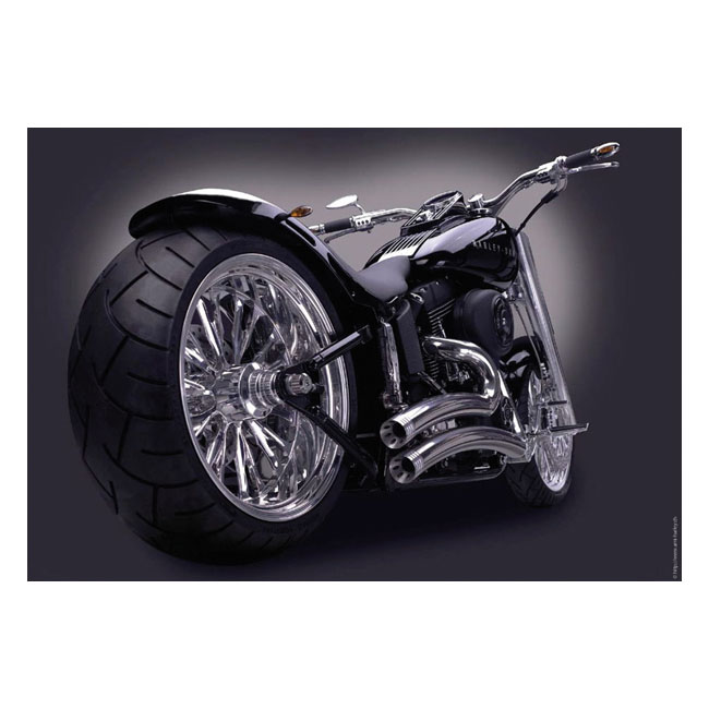 934776 - Kellermann, BL 1000 LED turn signal. Clear. Chrome brass - www.motorcyclestorehouse.com