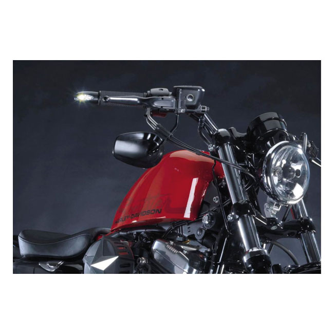 934777 - Kellermann, BL 1000 LED turn signal. Clear. Black brass - www.motorcyclestorehouse.com
