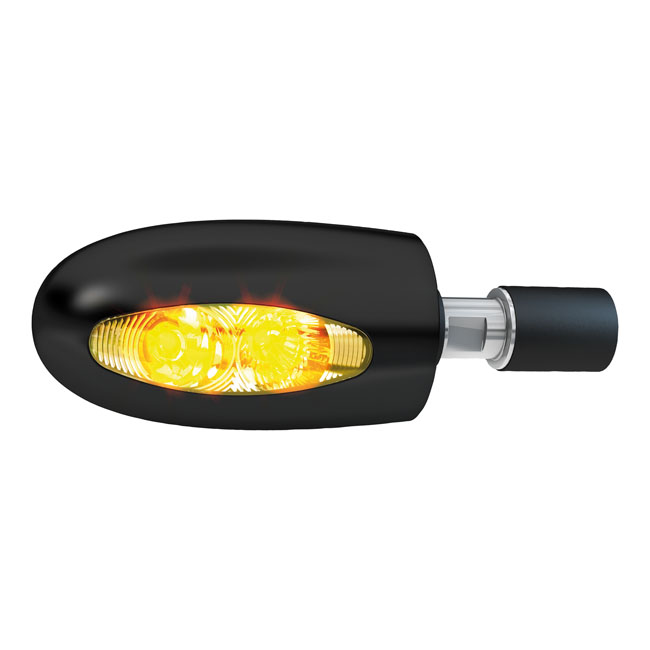 934777 - Kellermann, BL 1000 LED turn signal. Clear. Black brass - www.motorcyclestorehouse.com