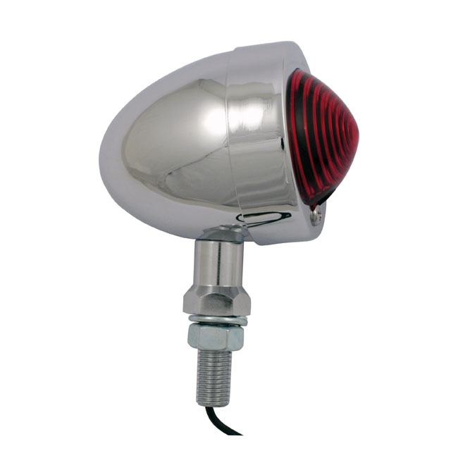 940253 - Bullet marker light. Chrome. Red lens. SF. ext. stud mount ...