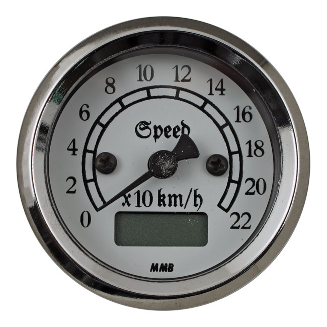 940819 - MMB 48mm Ultra Mini Electronic Speedo Classic chrome - www ...